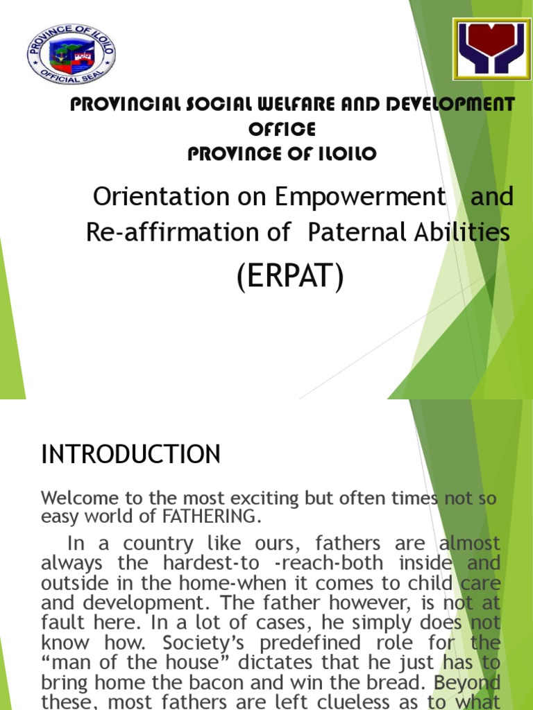 ERPAT Orientation DSWD | PDF | Violence | Child Abuse