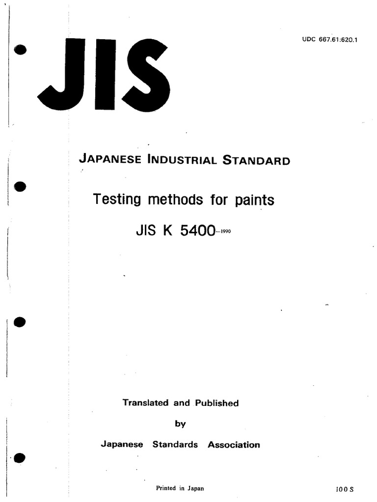 Jis K5400 PDF | PDF