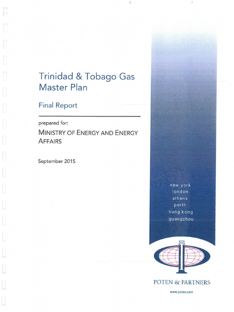 Trinidad and Tobago Gas Master Plan 2014 2024 | PDF