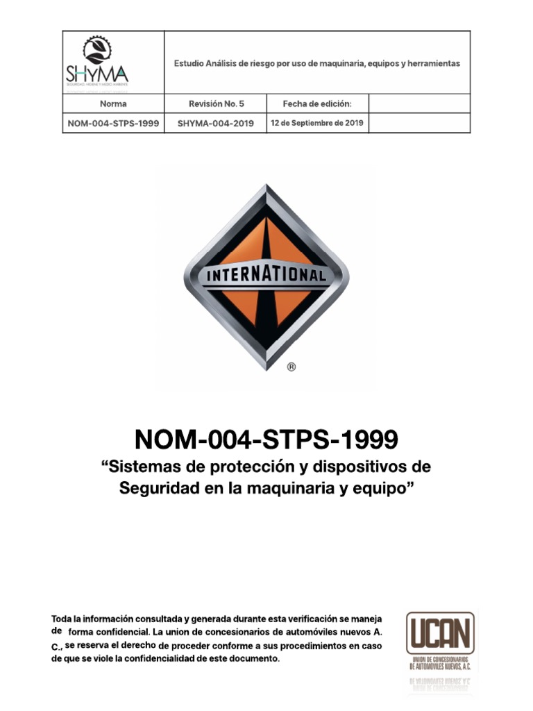 Nom STPS 004 1999 PDF | PDF