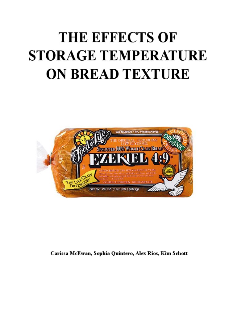 Storage Temperature Effects on Ezekiel Bread | PDF | Standard Deviation ...