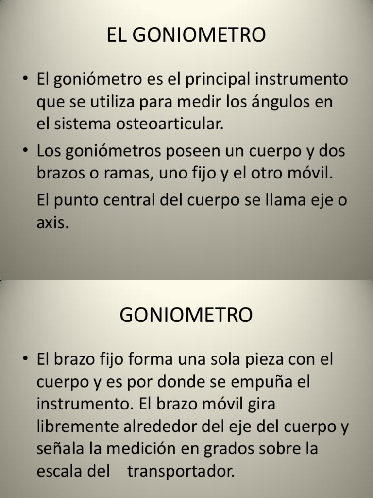 Cómo medir los ángulos articulares con el goniómetro: una guía ...