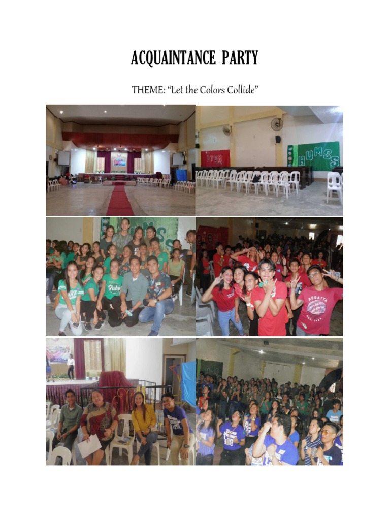 Acquaintance Party: THEME: "Let The Colors Collide" | PDF