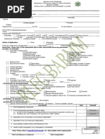 Revised Application Form DOH-HFSRB-QOP-01 Form1 | PDF | Surgery | Hospital
