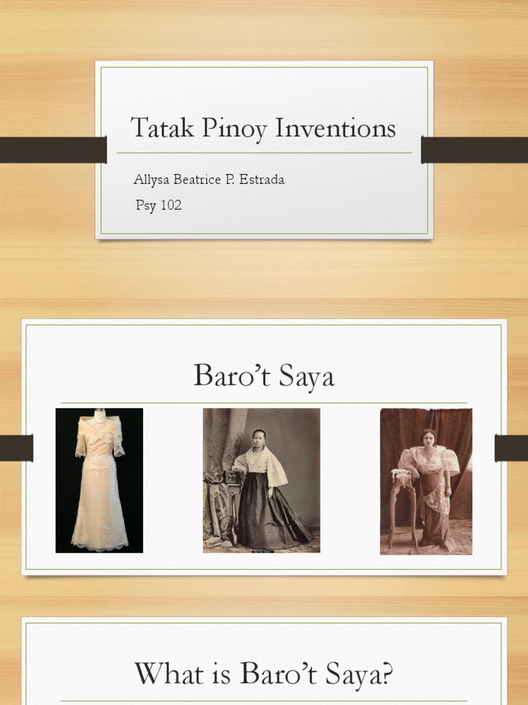Tatak Pinoy Inventions: Allysa Beatrice P. Estrada Psy 102 | PDF