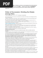 Table of Intestate Succession and Legitimes | PDF | Jurisprudence ...
