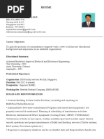 Electrical Engineering Experience Letter Format and CV Model | PDF ...
