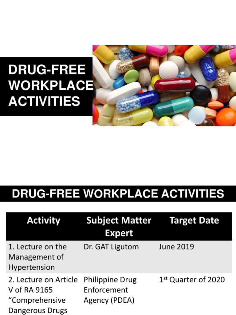 Drug-Free Workplace Board | PDF | Self-Improvement