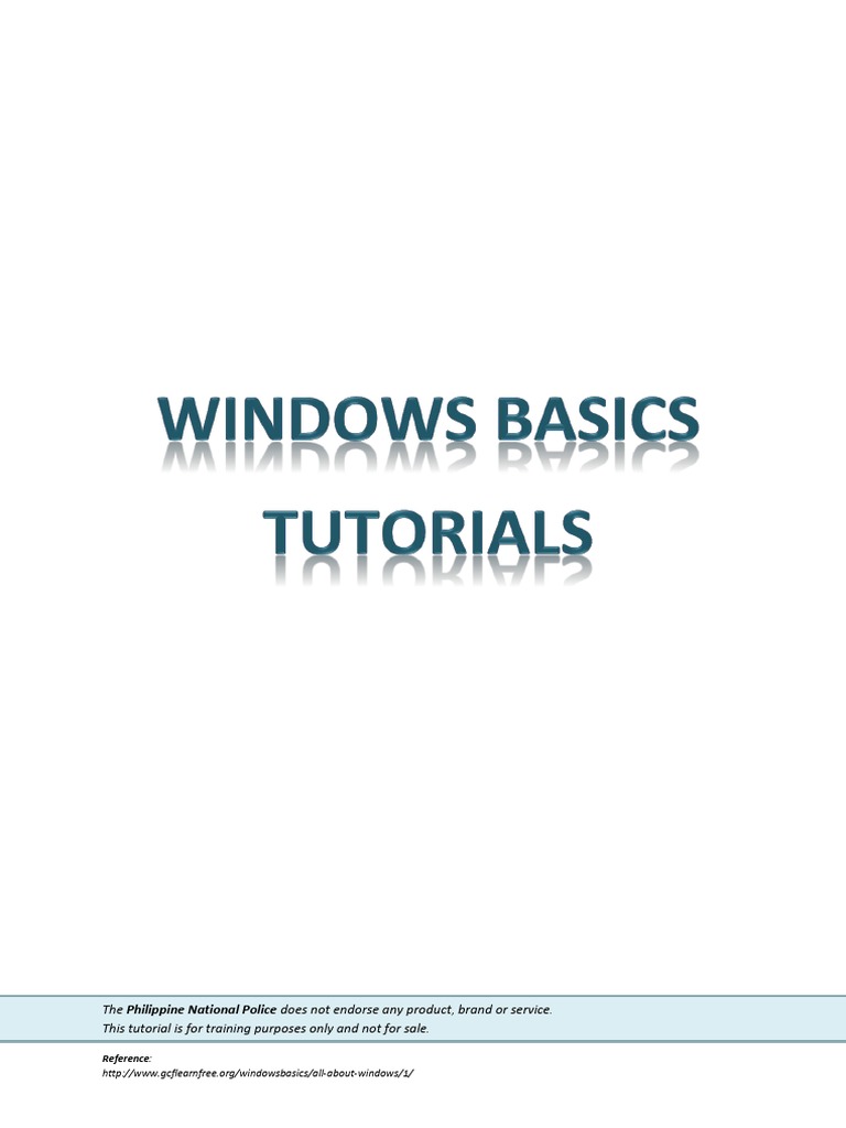 Windows Basics PDF | PDF | Computer File | Windows 8