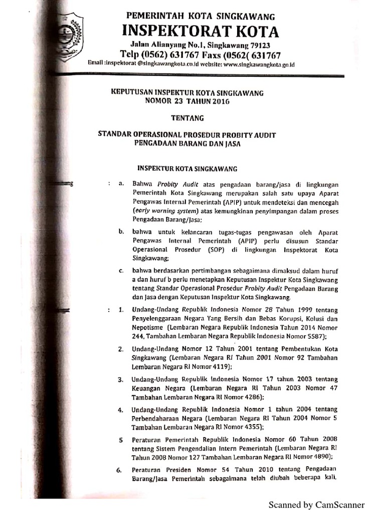 Sop Probity Audit New PDF | PDF