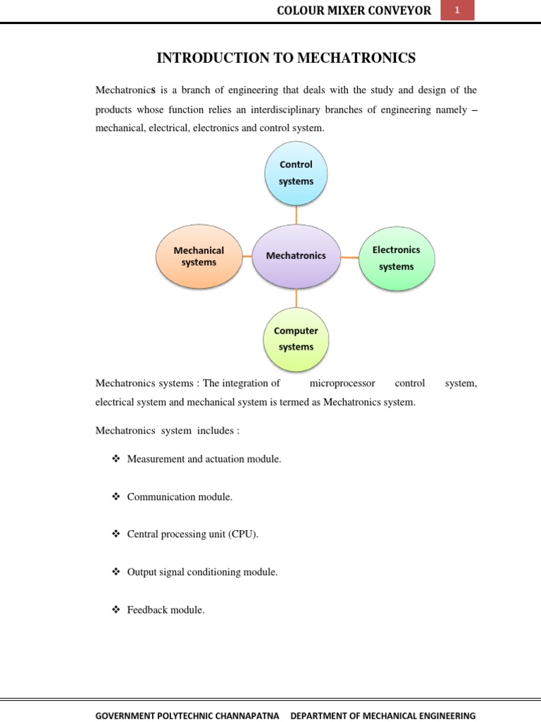 Project On PLC For Color Mixer Conveyor | PDF | Programmable Logic ...