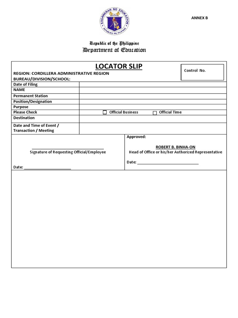 Locator Slip 2019 | PDF