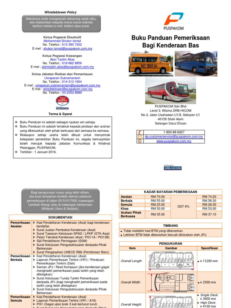 Buku Panduan Pemeriksaan Bas | PDF