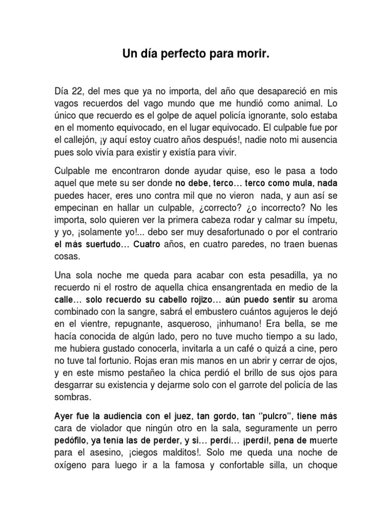 Un Dia Perfecto | PDF