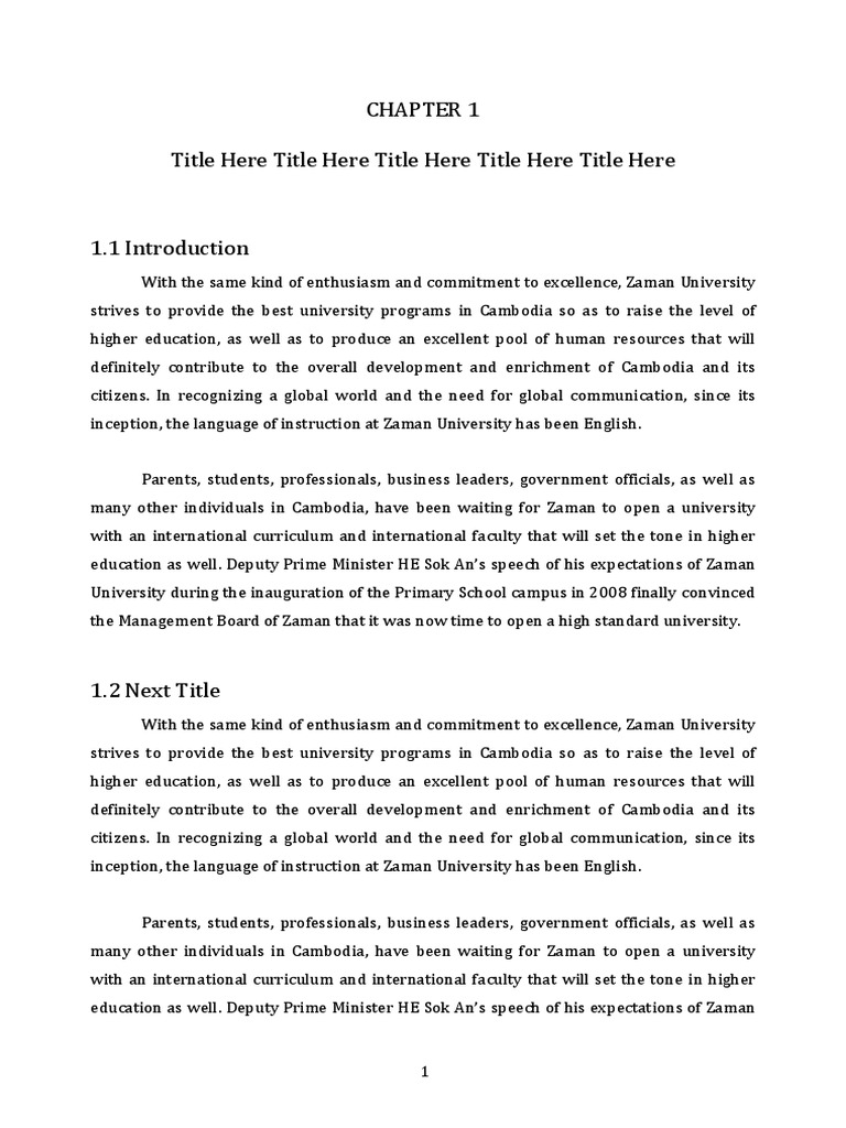 Dissertation Template Main Body | PDF | University | Curriculum