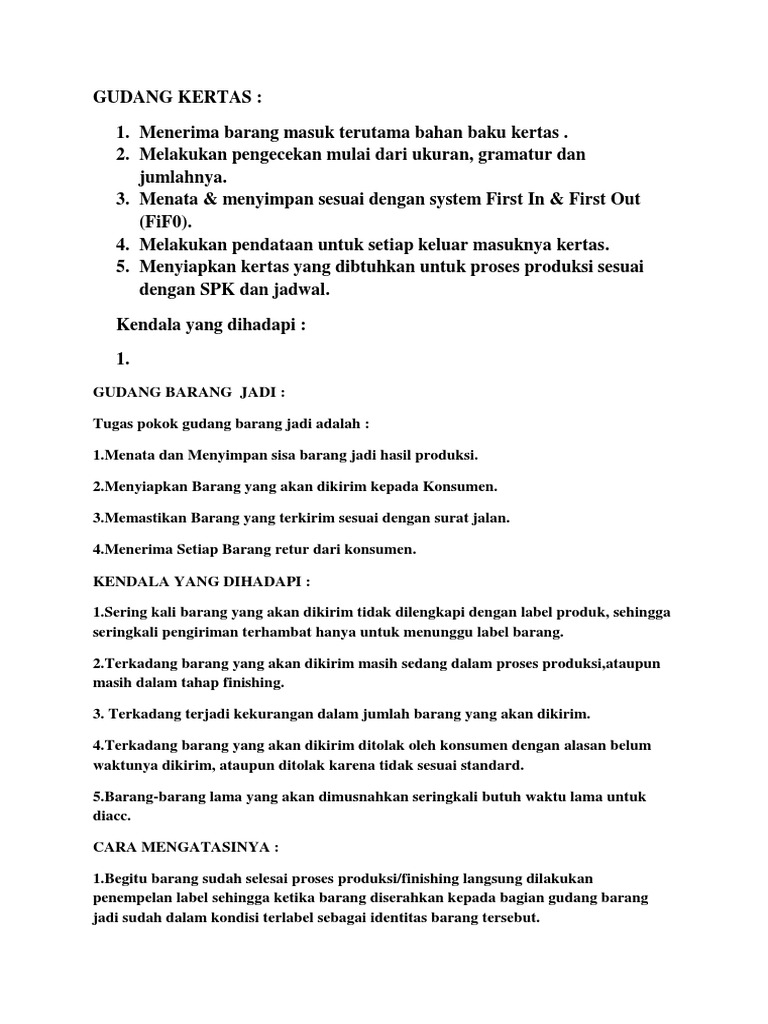 Contoh Persiapan Raker | PDF