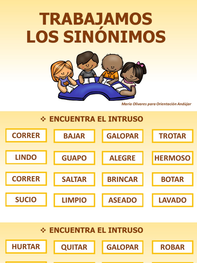 Encuentra en Intrusos Trabajamos Los Sinónimos PDF | PDF