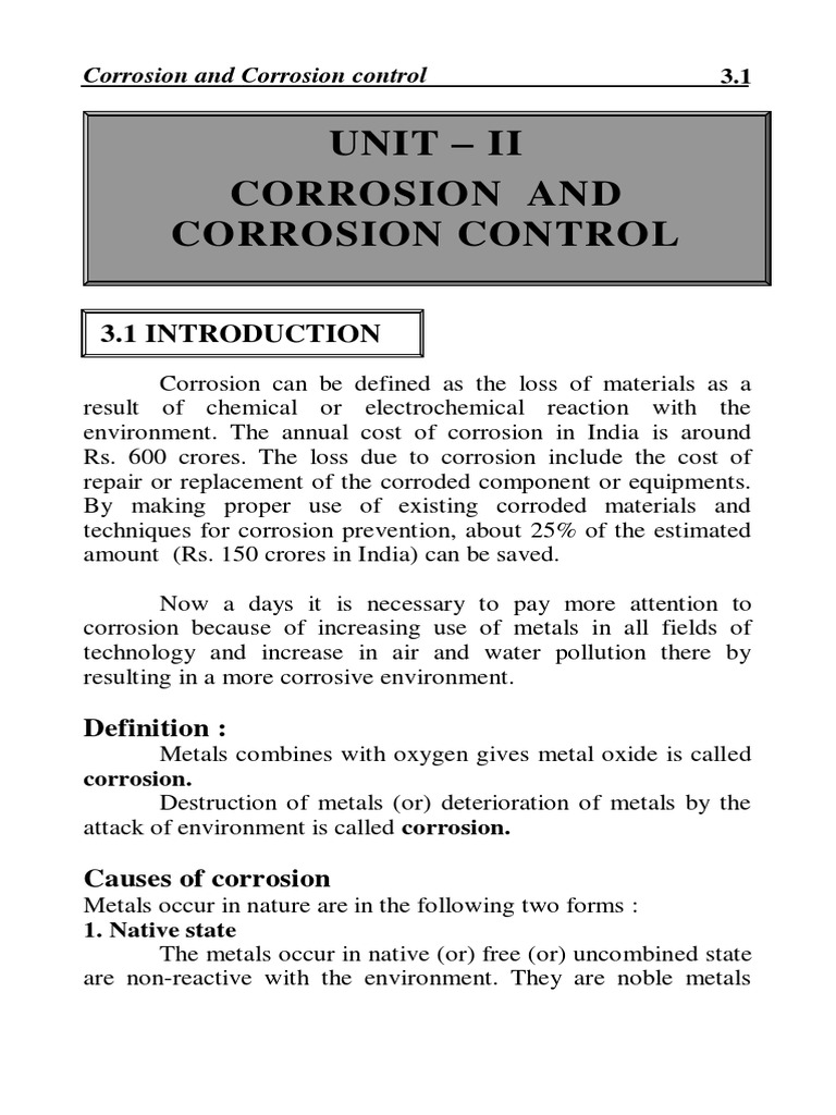 An In-Depth Look at Corrosion and Corrosion Control Through ...