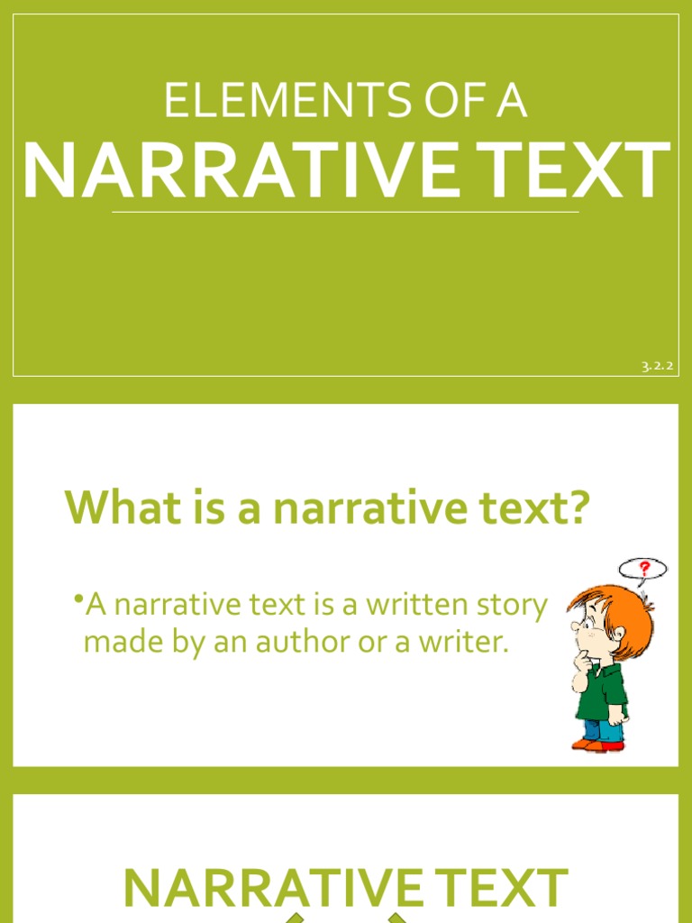 Key Elements of Narrative Texts | PDF