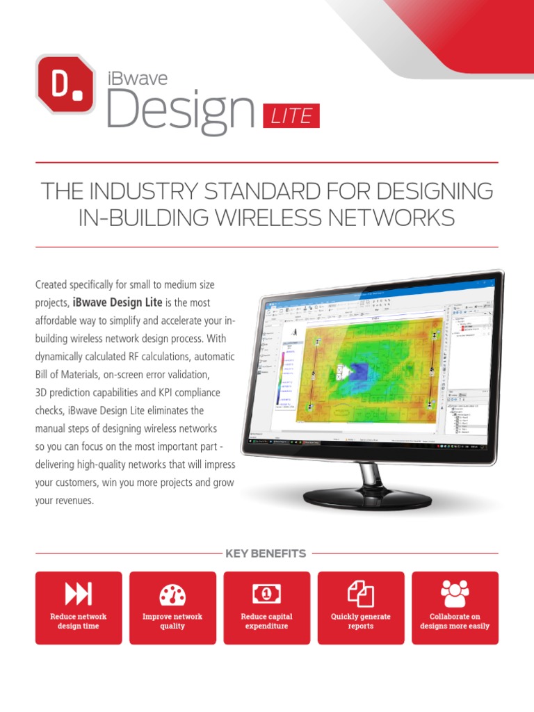 IBwave Design Lite Datasheet | PDF | Wireless Network | Computer Network