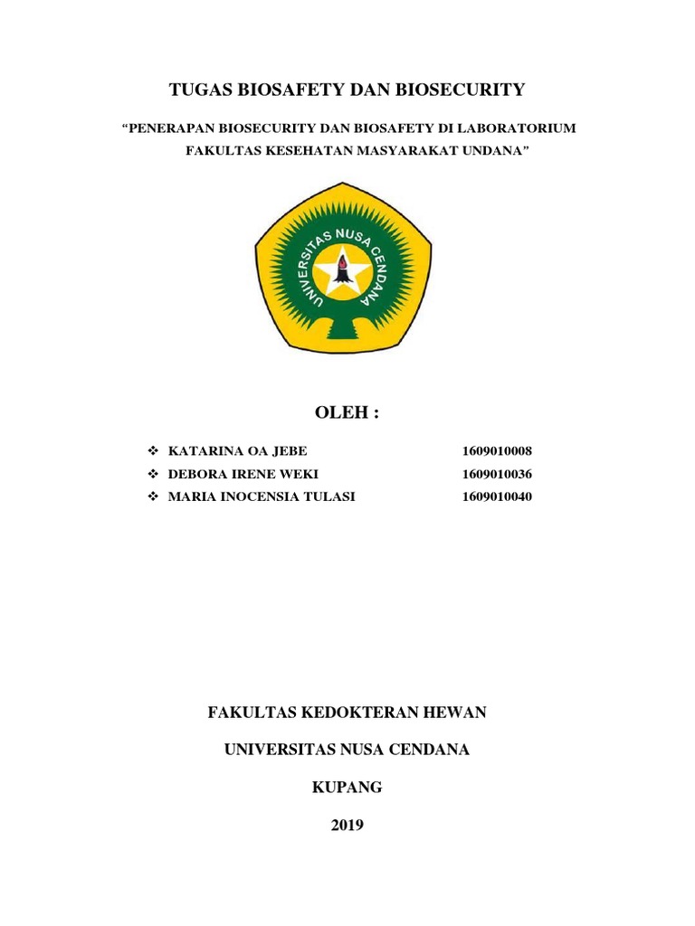 Tugas Biosafety Dan Biosecurity | PDF