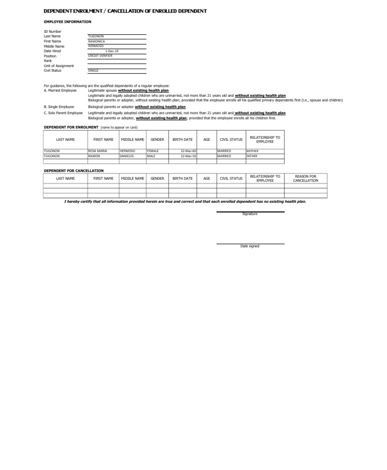 Employee Dependent Enrollment Guide | PDF | Gender | Gender Studies