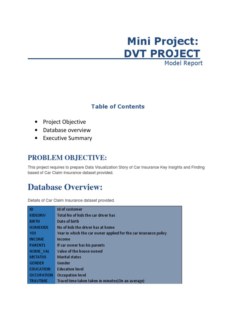 Mini Project DVT | PDF