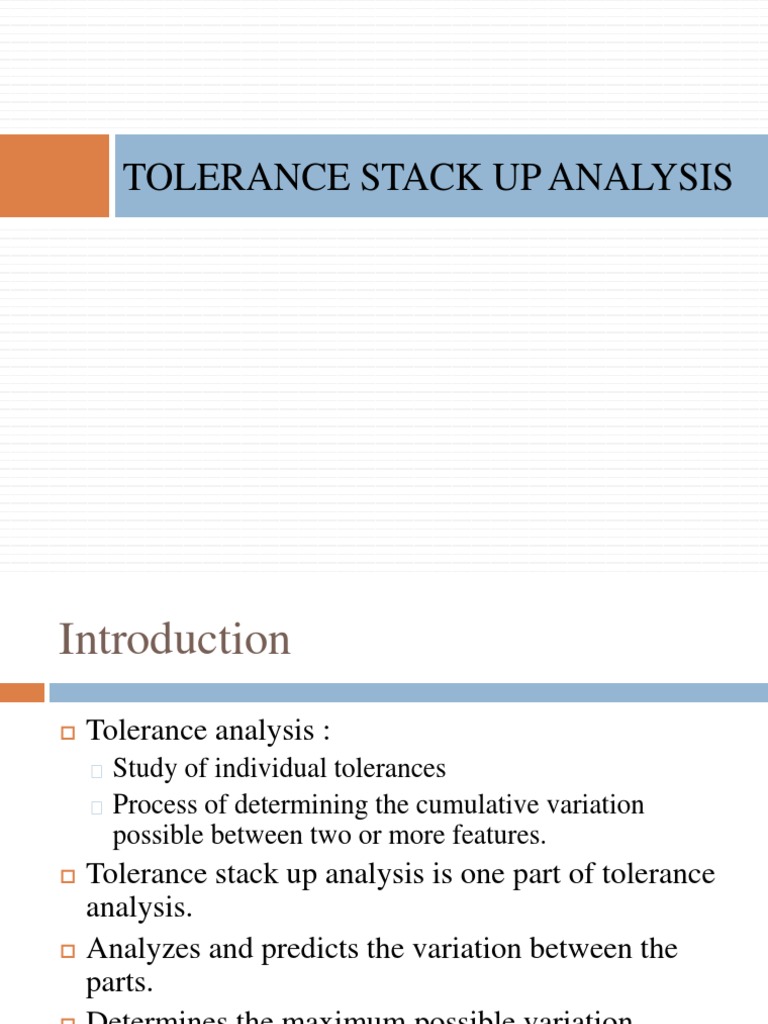 Tolerance Stack Up Analysis | PDF | Engineering Tolerance | Engineering