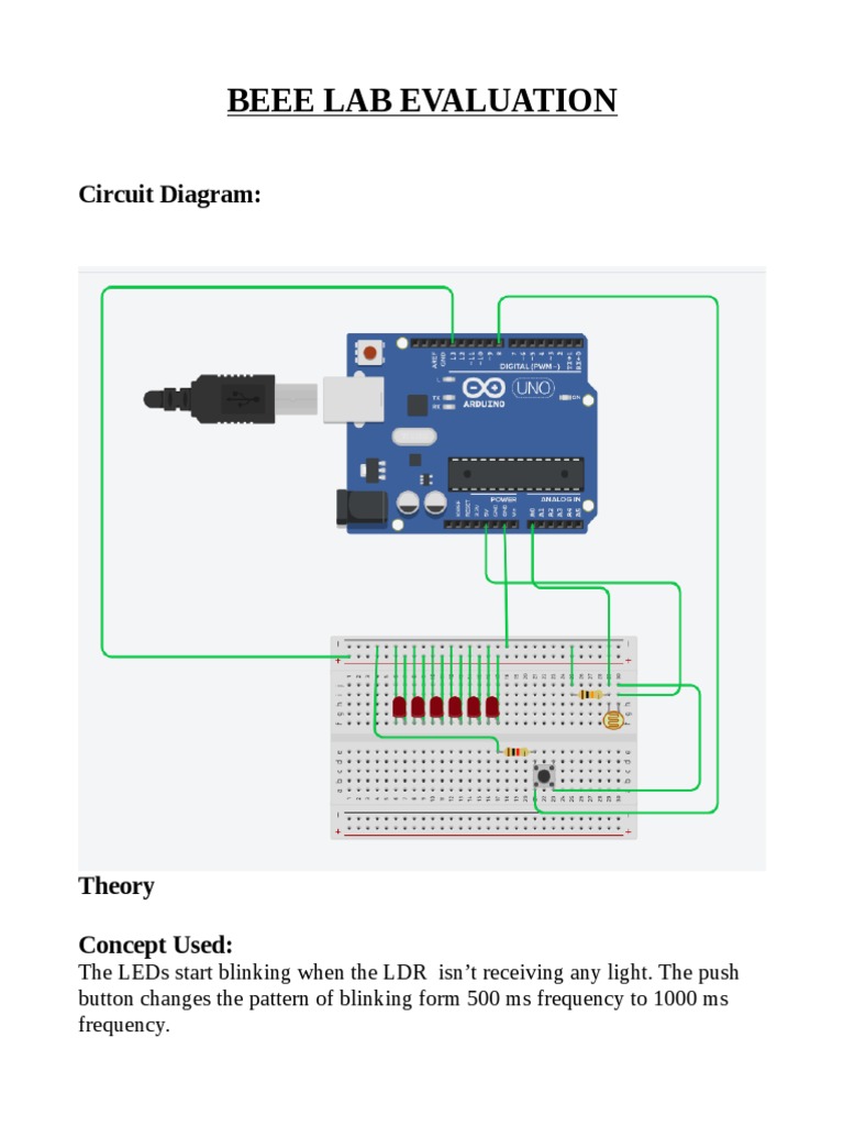 Beee Lab Evaluation: Circuit Diagram | PDF