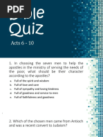 Acts of the Apostles Quiz with Answers | PDF | Acts Of The Apostles ...
