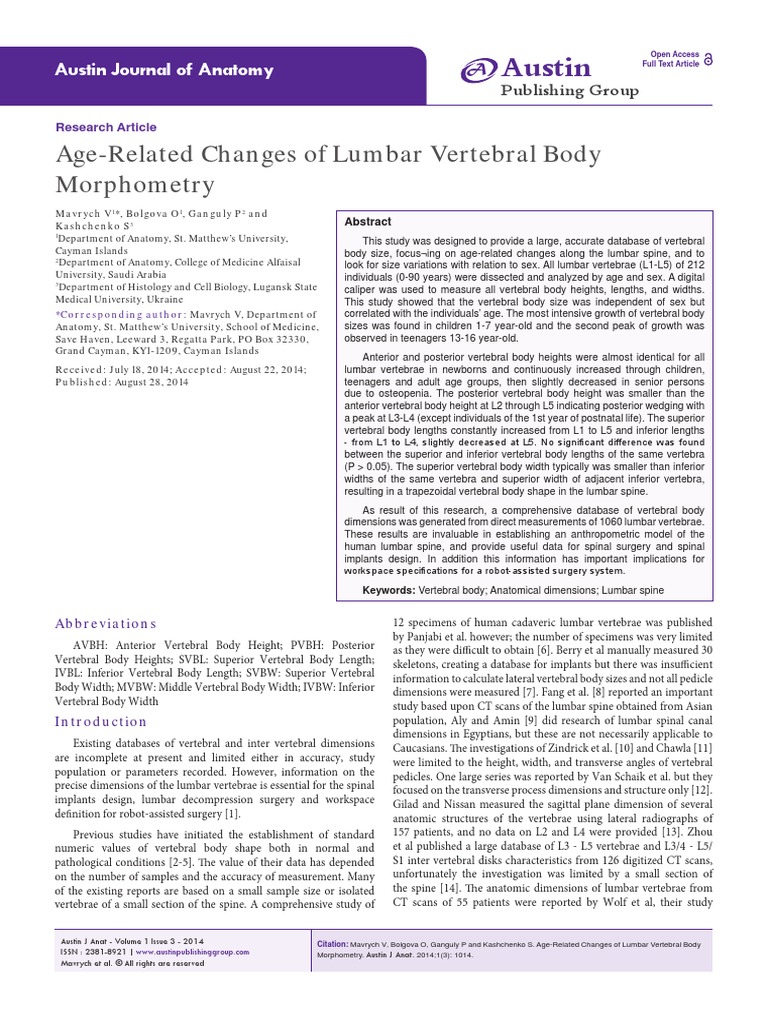Anatomy v1 Id1014 | PDF | Vertebral Column | Vertebra