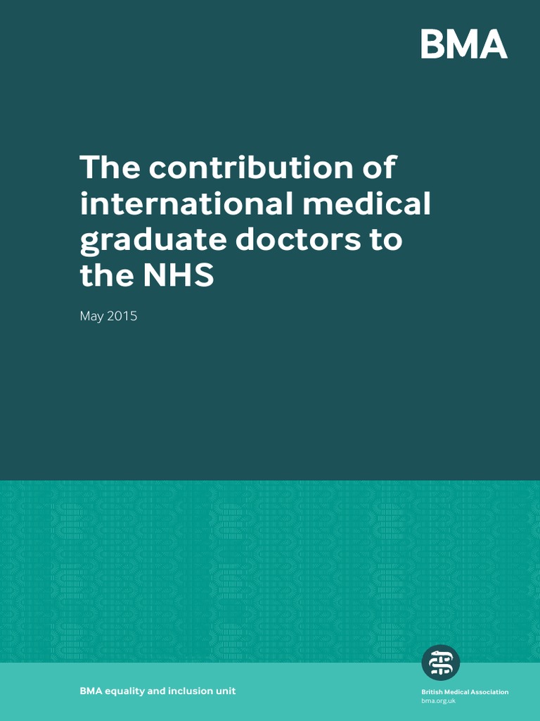 The Contribution of IMGs To The NHS PDF | PDF | National Health Service ...