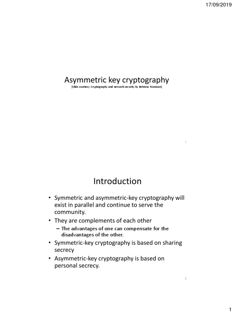Asymmetric Key Cryptography | PDF | Cryptography | Security Engineering