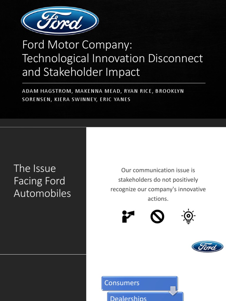 Ford's Innovation and Stakeholder Perception | PDF | Ford Motor Company ...