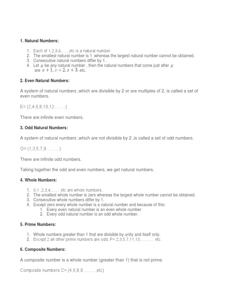 Basic Maths Definitions | PDF | Rational Number | Numbers