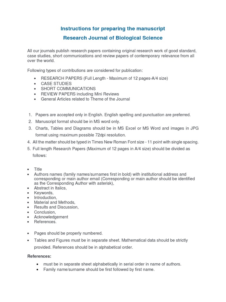 Format | PDF | Academic Publishing | Manuscript