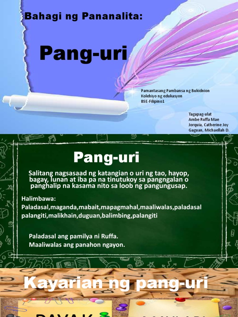 100 Halimbawa Ng Pang Uri Sa Pangungusap The Filipino Homeschooler - Free Schedule & Planner ...