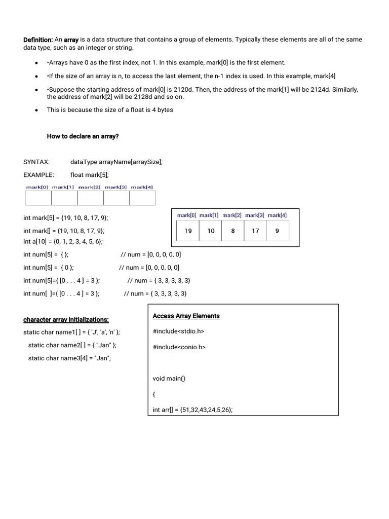 Arrays and Multiplication | PDF