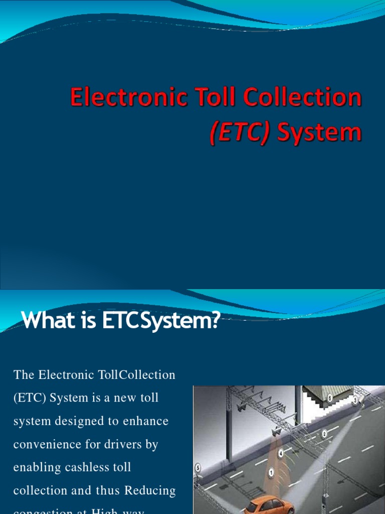 E Toll Collection | PDF | Radio Frequency Identification | Toll Road