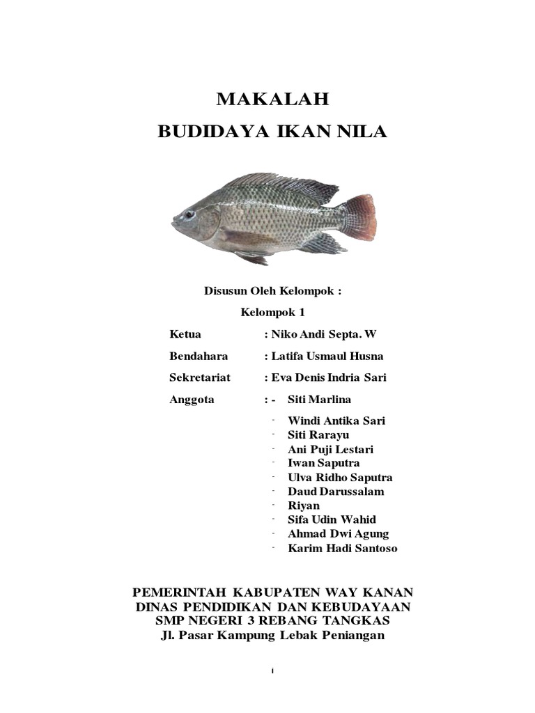 Makalah Budidaya Ikan Nila | PDF