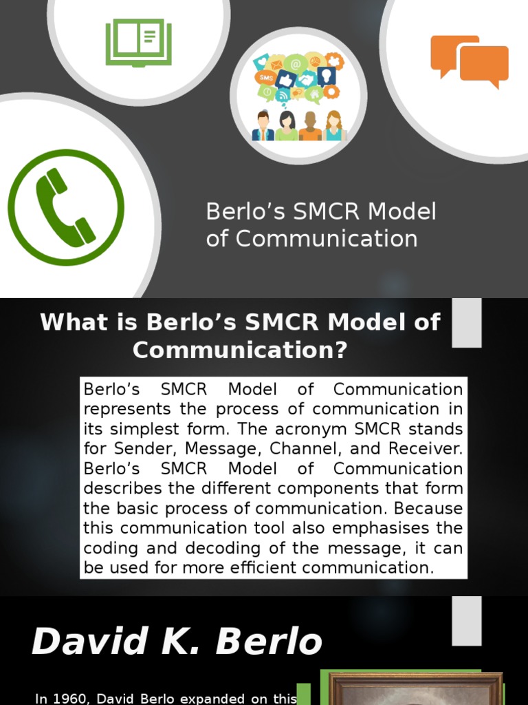 Berlo's SMCR Model of Communication | PDF | Code | Mental Processes