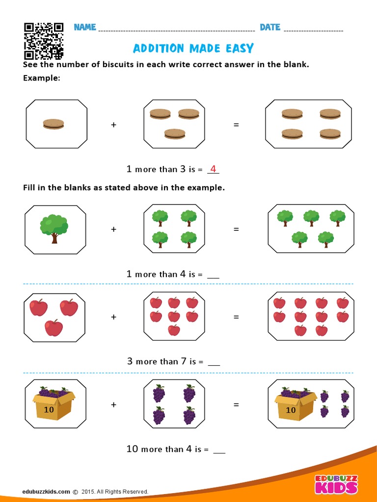 Addition Worksheet | PDF