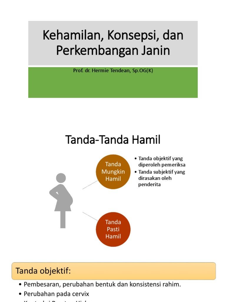 Presentasi - Kehamilan, Konsepsi, Dan Perkembangan Janin | PDF