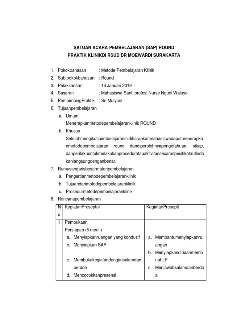 Sap Round | PDF