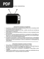 Paggamit NG Wika Sa Radyo at Telebisyon | PDF