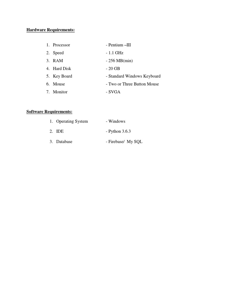 Hardware and Software Requirements Guide | PDF