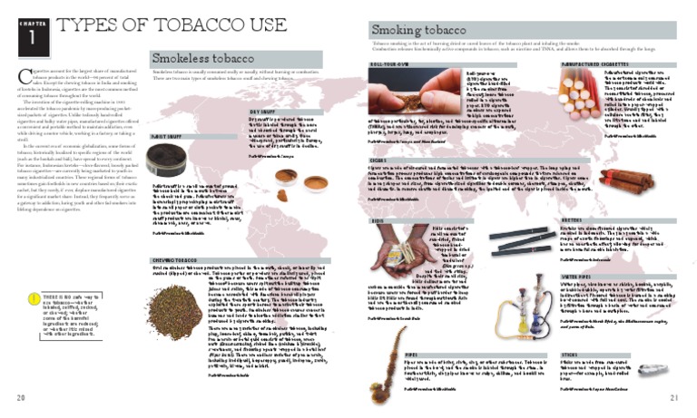 Types of Tobacco Use | PDF | Tobacco Products | Cigarette