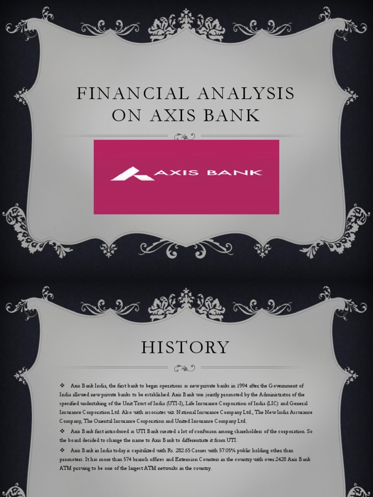 Financial Analysis On Axis Bank | PDF | Banks | Investing