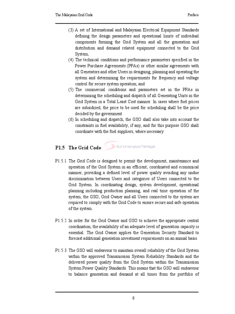 18 - 1the Malaysian Grid Code | PDF | Electrical Grid | Electric Power ...