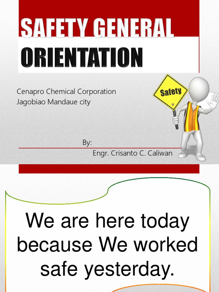 General Safety Orientation Revised 01-22-16 | PDF | Personal Protective ...